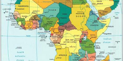 Qatar africa mappa - Mappa del qatar africa Occidentale Asia - Asia)